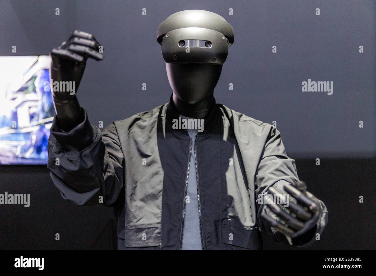 Las Vegas, USA. 08th Jan, 2025. A XYN Headset, by Sony, on display at ...