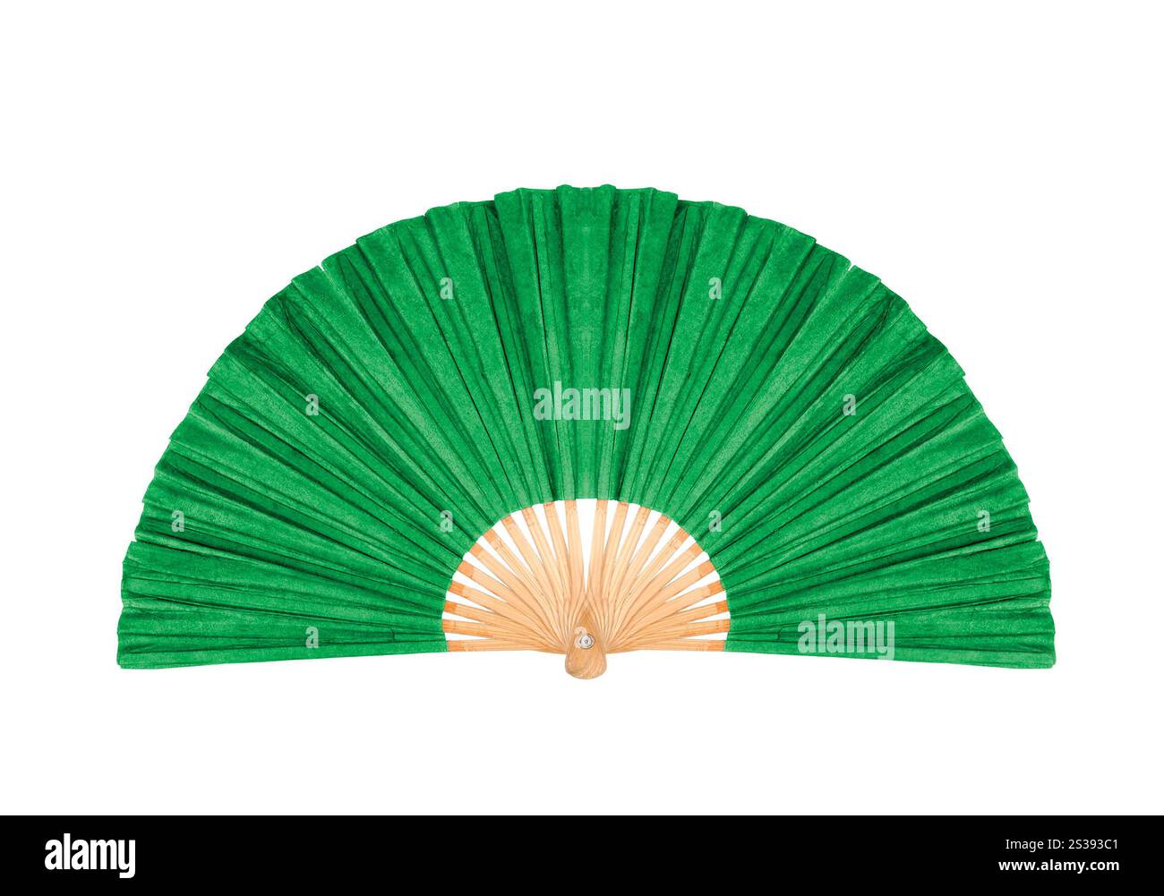 Green Fan isolated on white background. Green Fan isolated on white ...