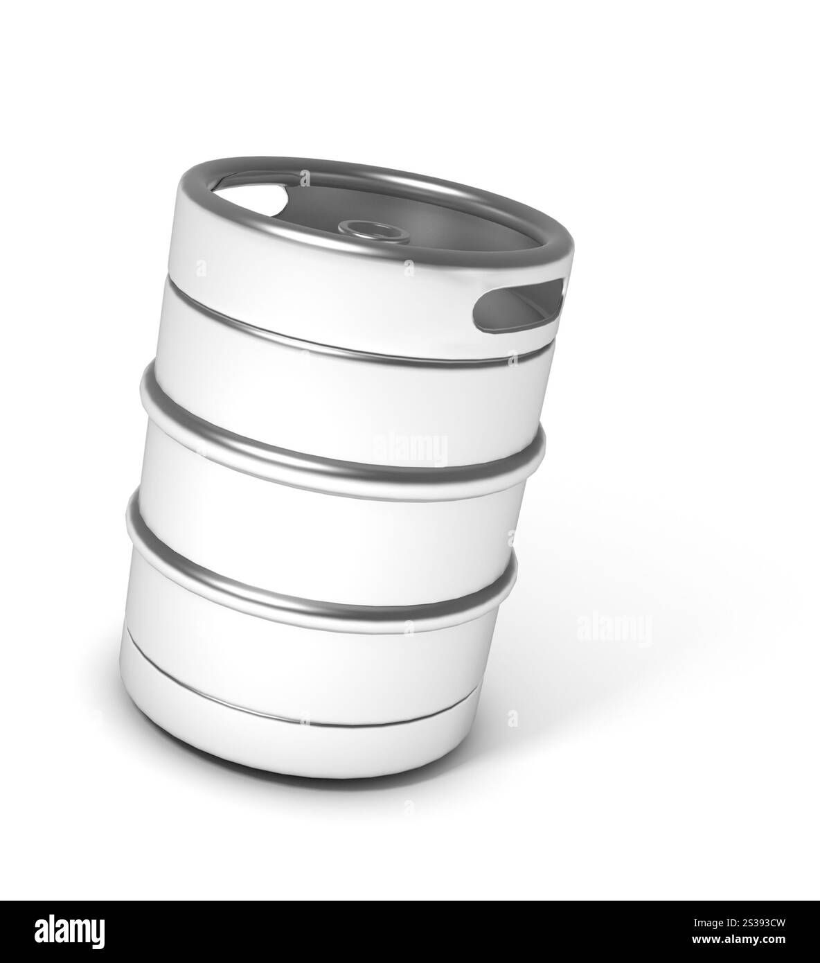 Beer keg, isolated on white background Stock Photo - Alamy