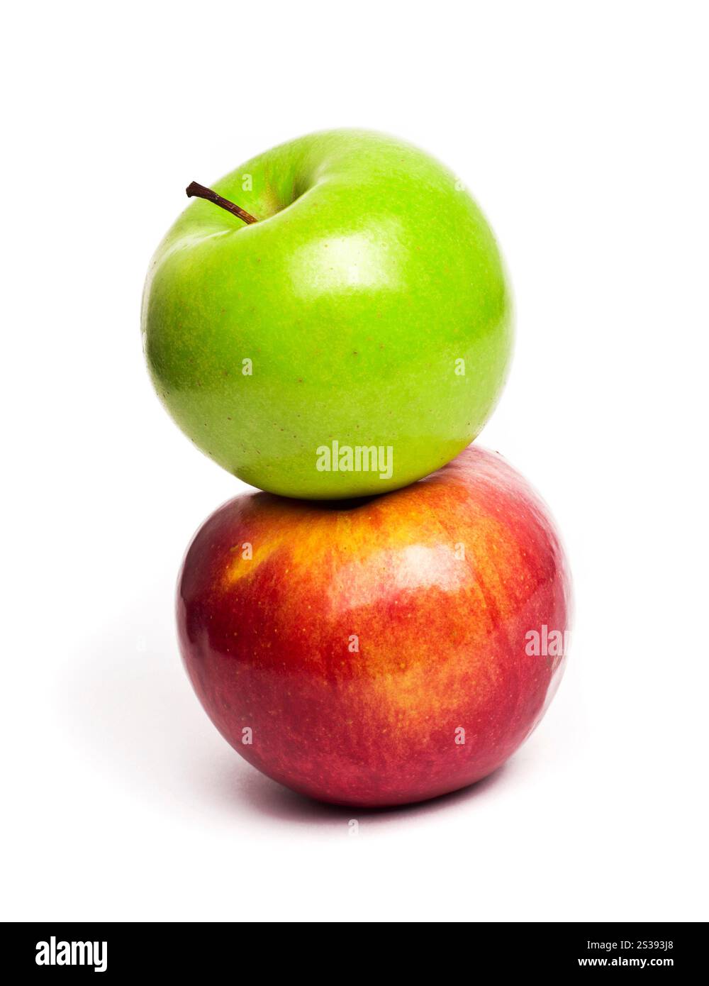 Two apples isolated on white background Stock Photo - Alamy