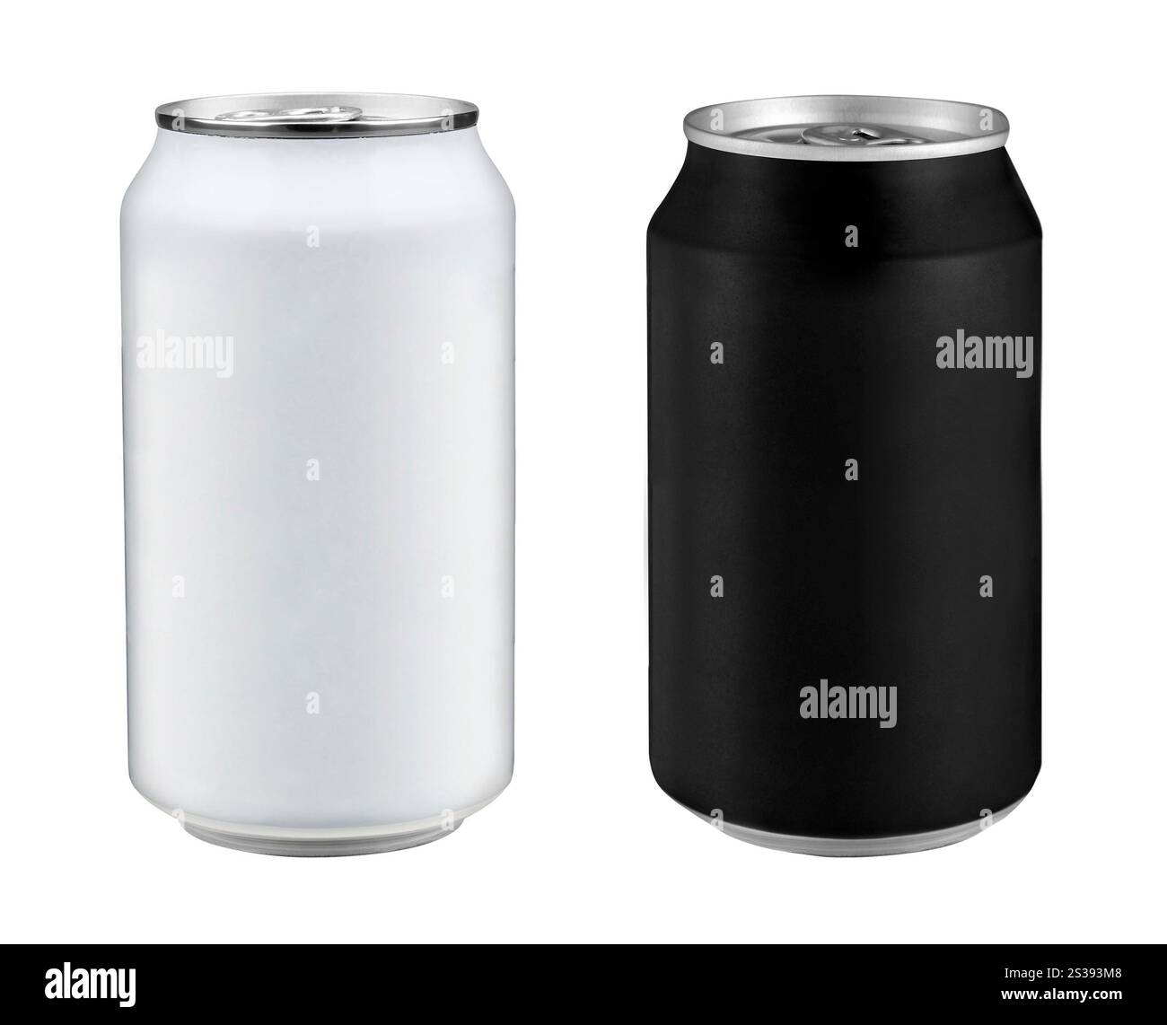 two soda cans with white background Stock Photo - Alamy