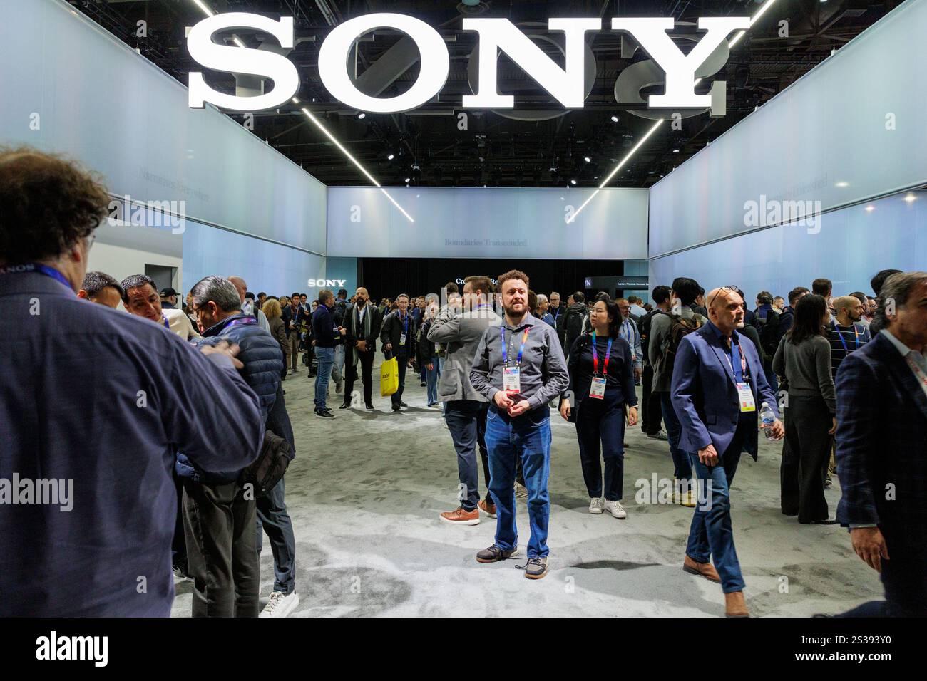 Las Vegas, USA. 08th Jan, 2025. The Sony booth at the Las Vegas ...