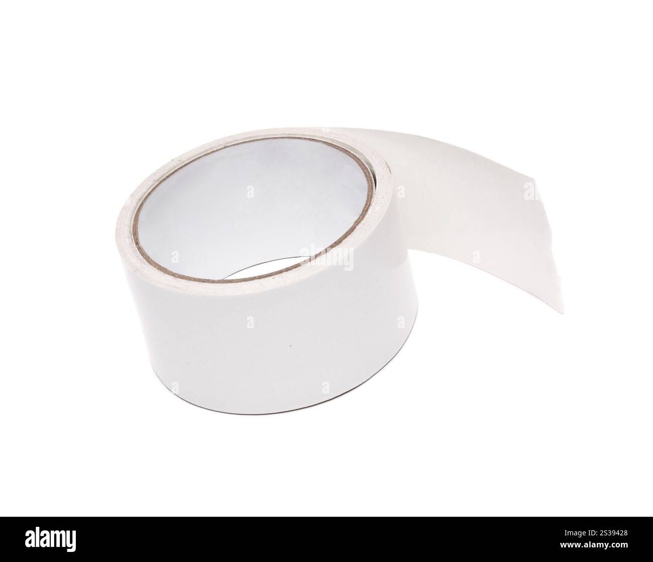 roll of white adhesive tape isolated on white Stock Photo - Alamy