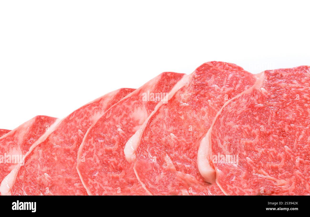 the pieces of raw meat close-up Stock Photo - Alamy