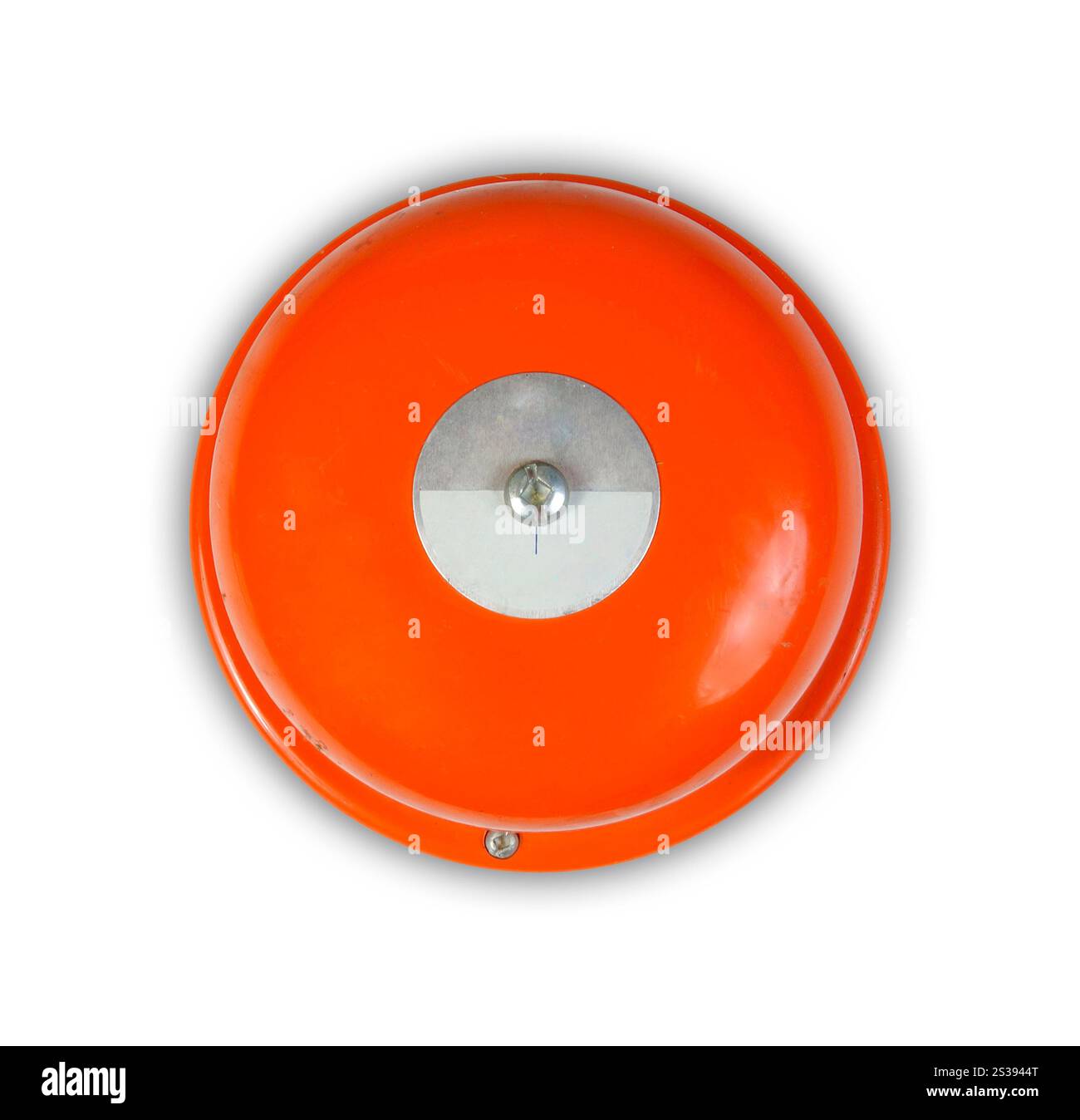 Alarm Bell isolated over white background Stock Photo - Alamy