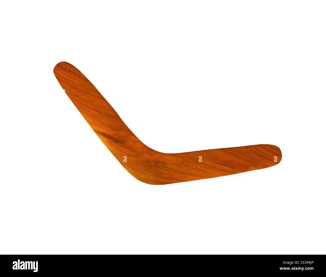 Brown wooden boomerang isolated on white background Stock Photo - Alamy