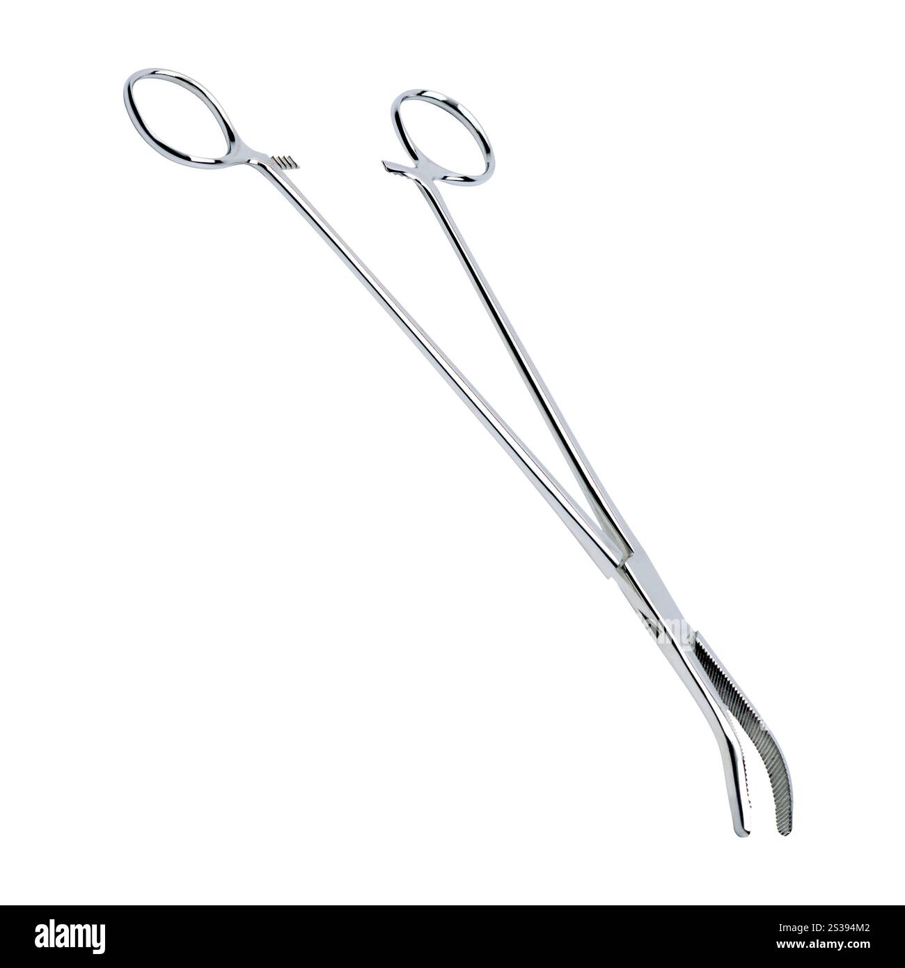 Surgical pliers on white Cut Out Stock Images & Pictures - Alamy