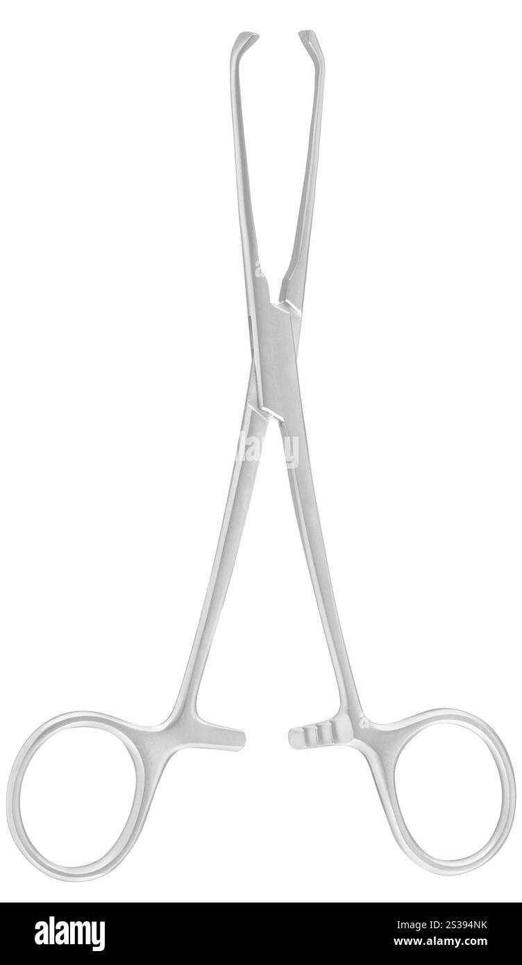 surgical clamps on a white background isolation. surgical clamps Stock ...