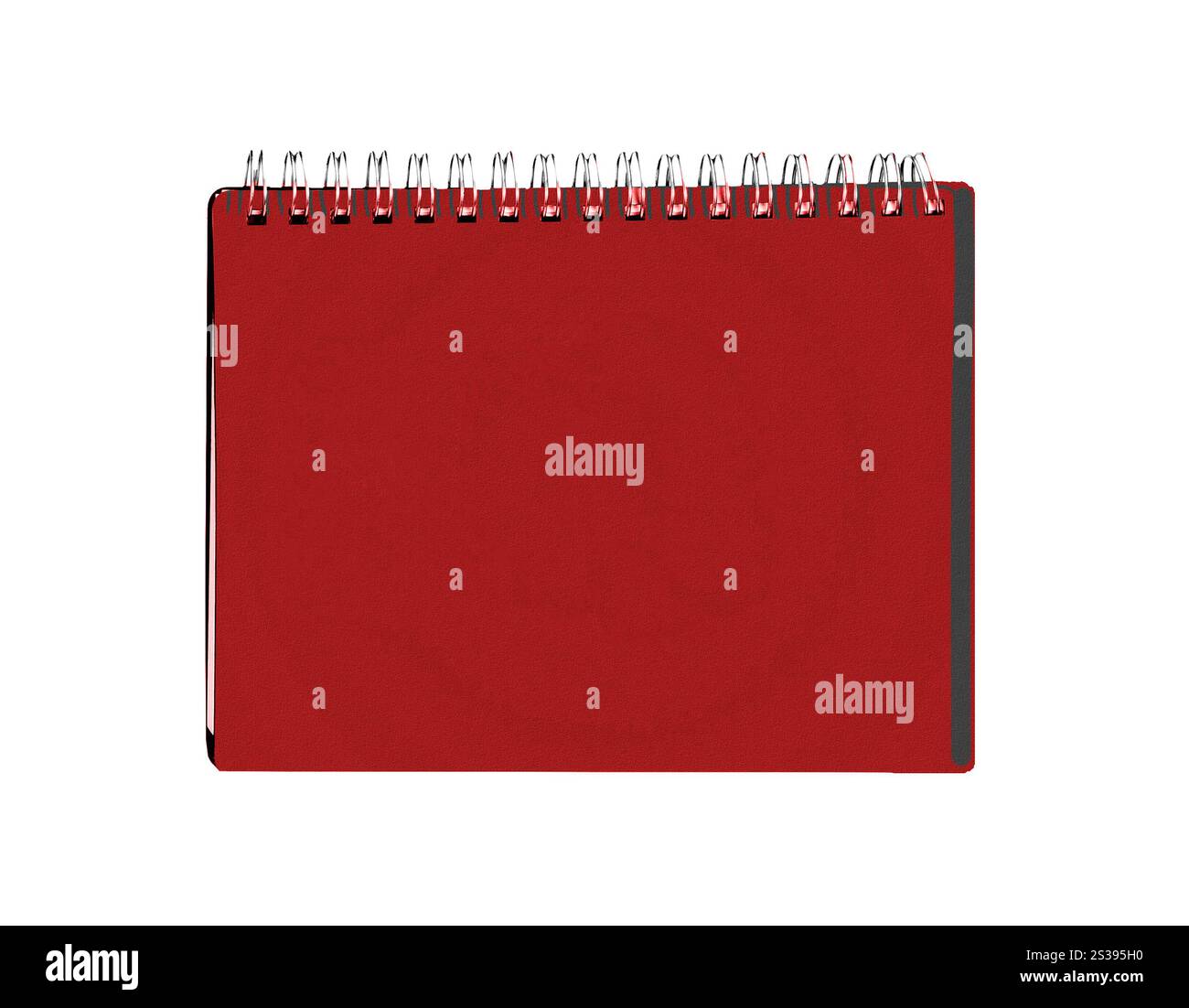Spiral binder. Note pad isolated on white background Stock Photo - Alamy