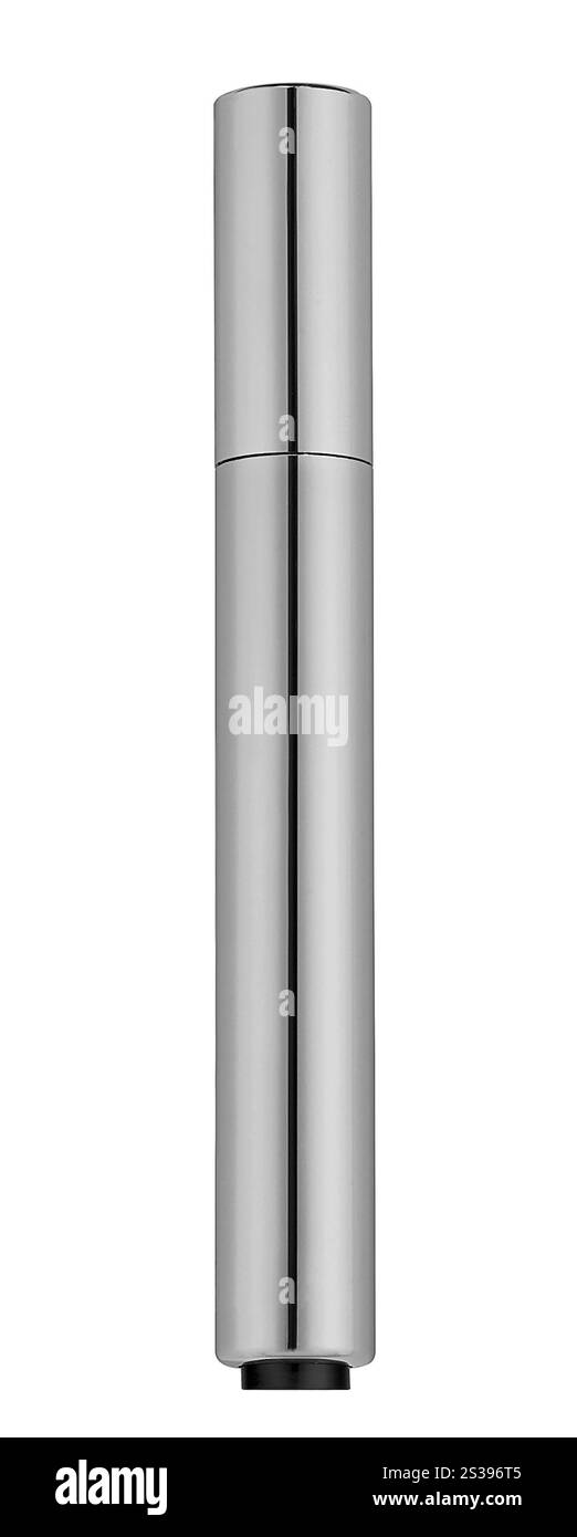 Silver metal pen isolated on white background. Silver metal pen ...