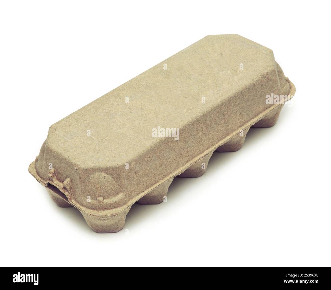 Egg paper carton isolated on a white background. Egg paper carton ...