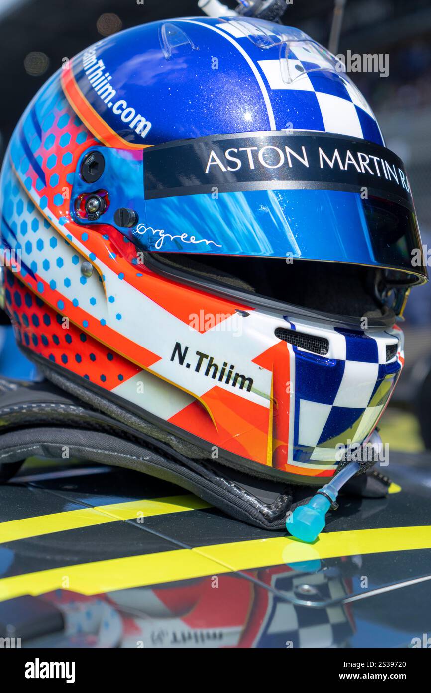 Racing Crash Helmet Stock Photo - Alamy