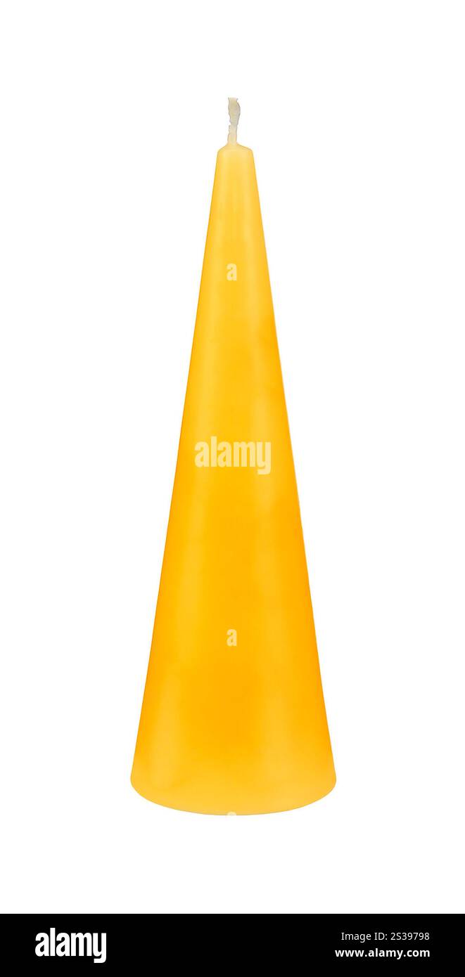 Single big yellow candle flame Cut Out Stock Images & Pictures - Alamy