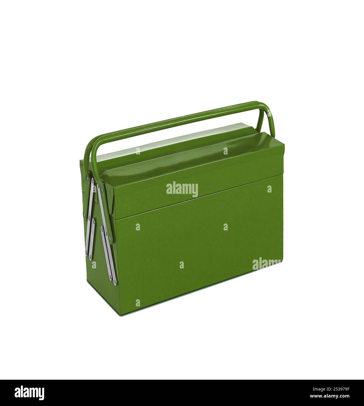 green toolbox isolated on white background. green toolbox isolated on ...