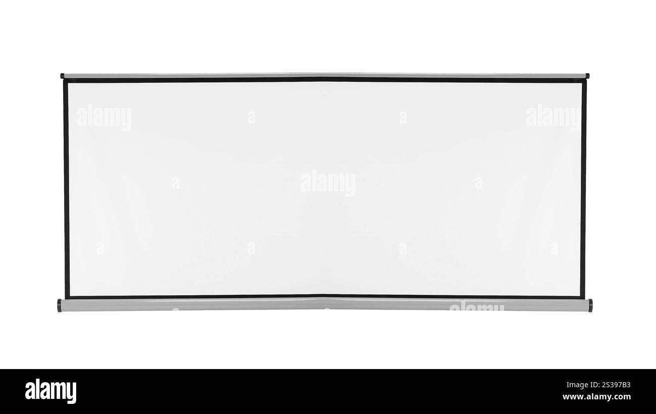 White blackboard isolated on white background Stock Photo - Alamy