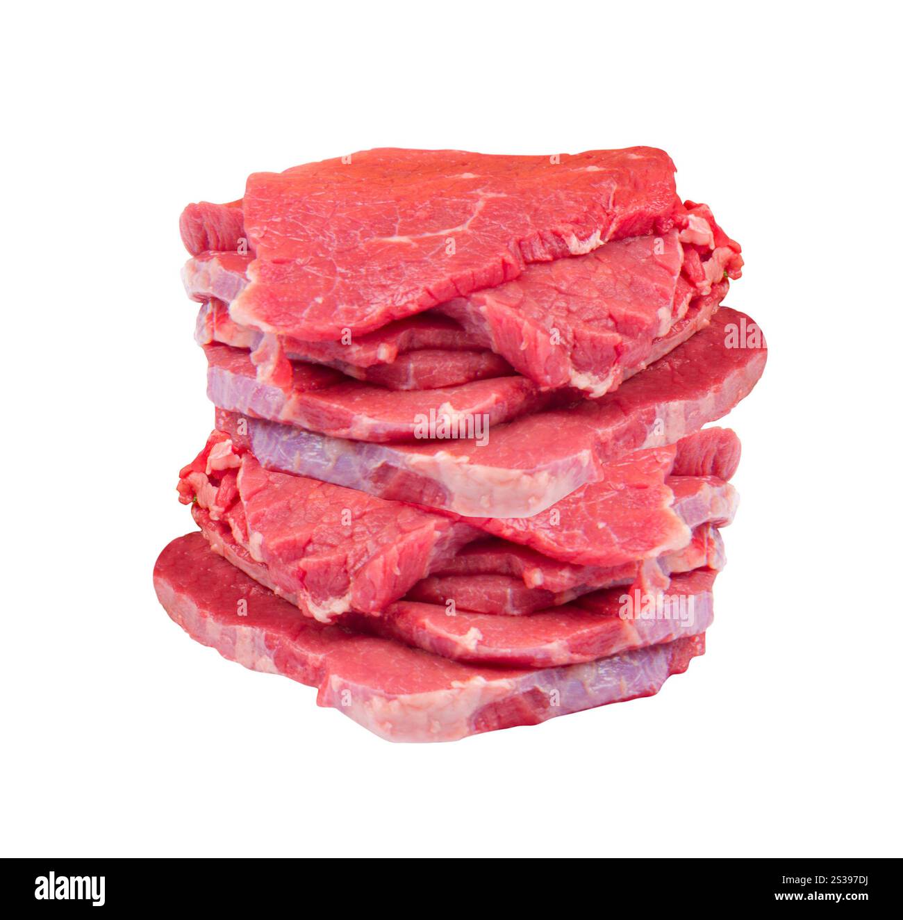 fresh raw beef steak isolated on white Stock Photo - Alamy