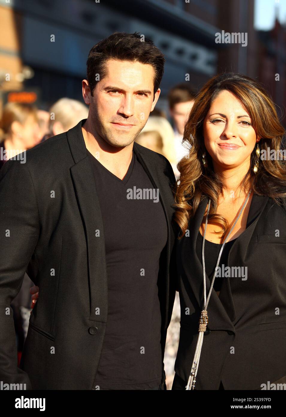 Scott Adkins and Lisa Adkins at the premiere of 'Locke' at Cineworld in ...