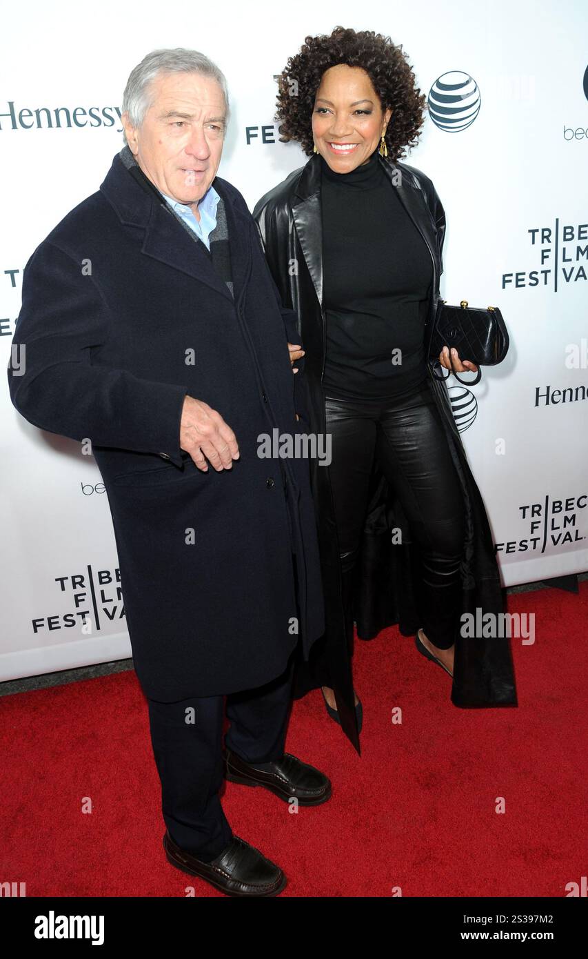 Robert De Niro and Grace Hightower at the opening night premiere 'Time ...