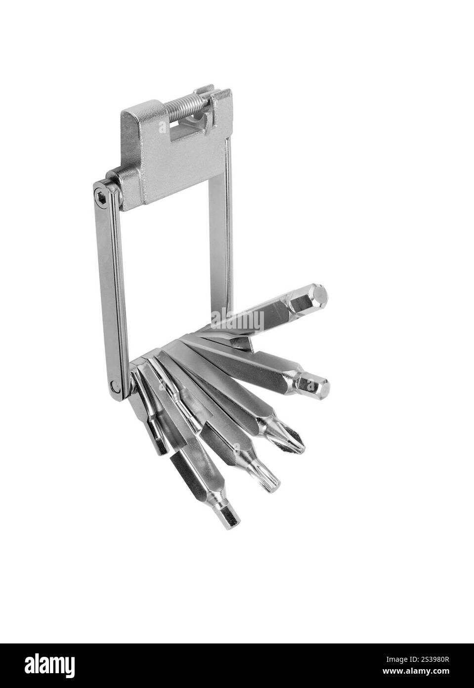 Steel pliers folding multi tool opened isolated. Steel pliers folding ...