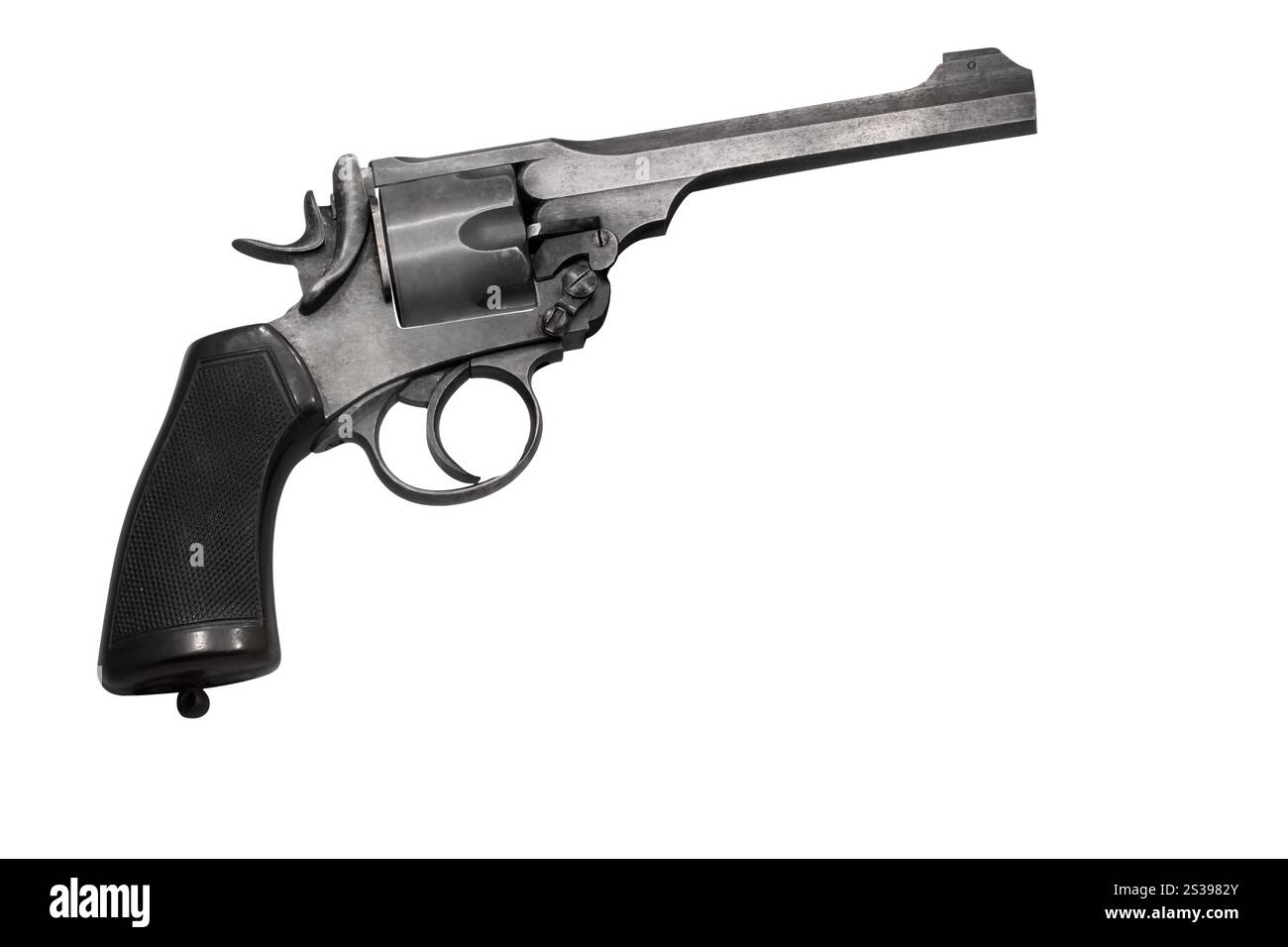 vintage gun isolated on white background. vintage gun Stock Photo - Alamy