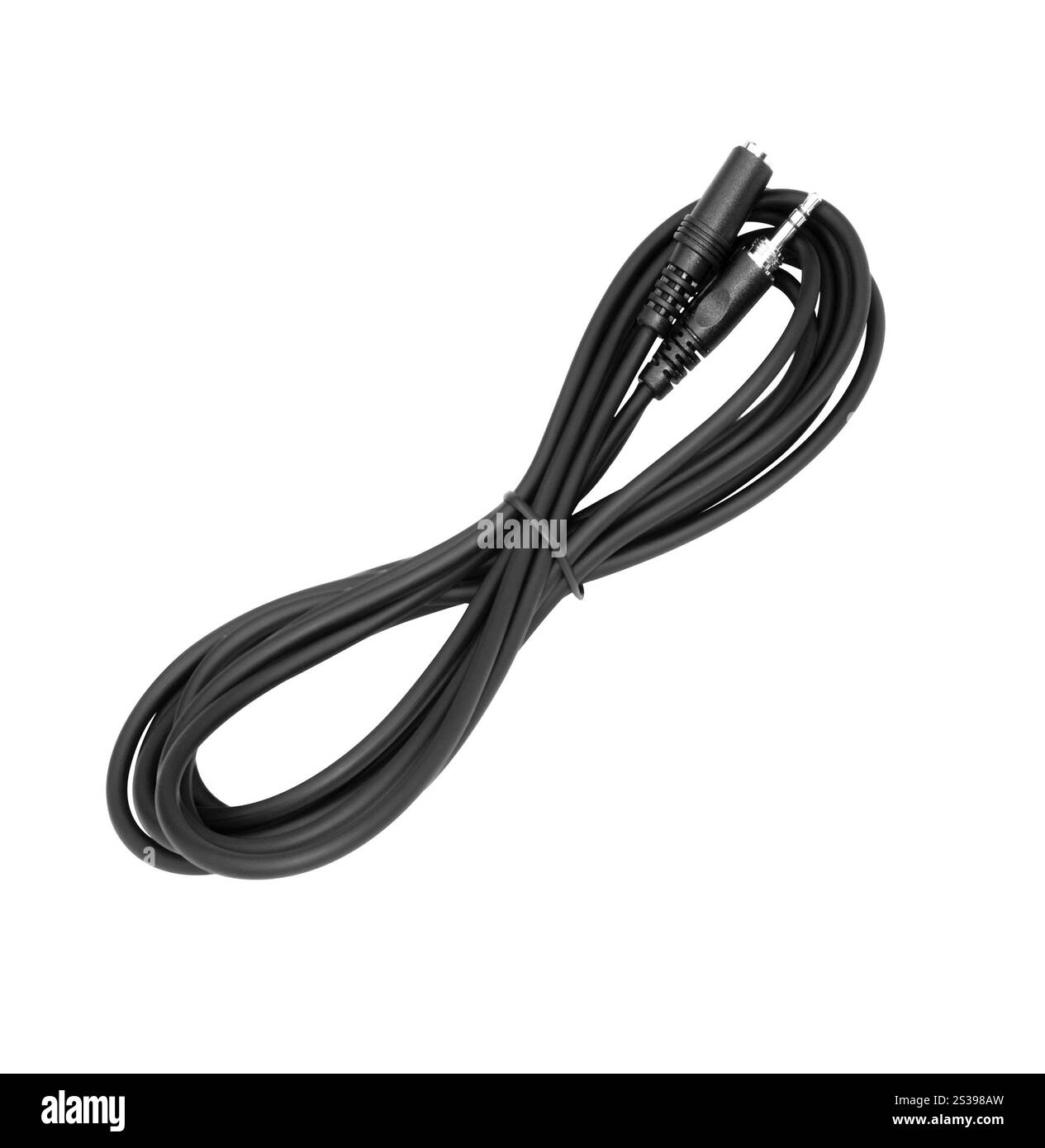 Guitar cable on a white background. Guitar cable Stock Photo - Alamy