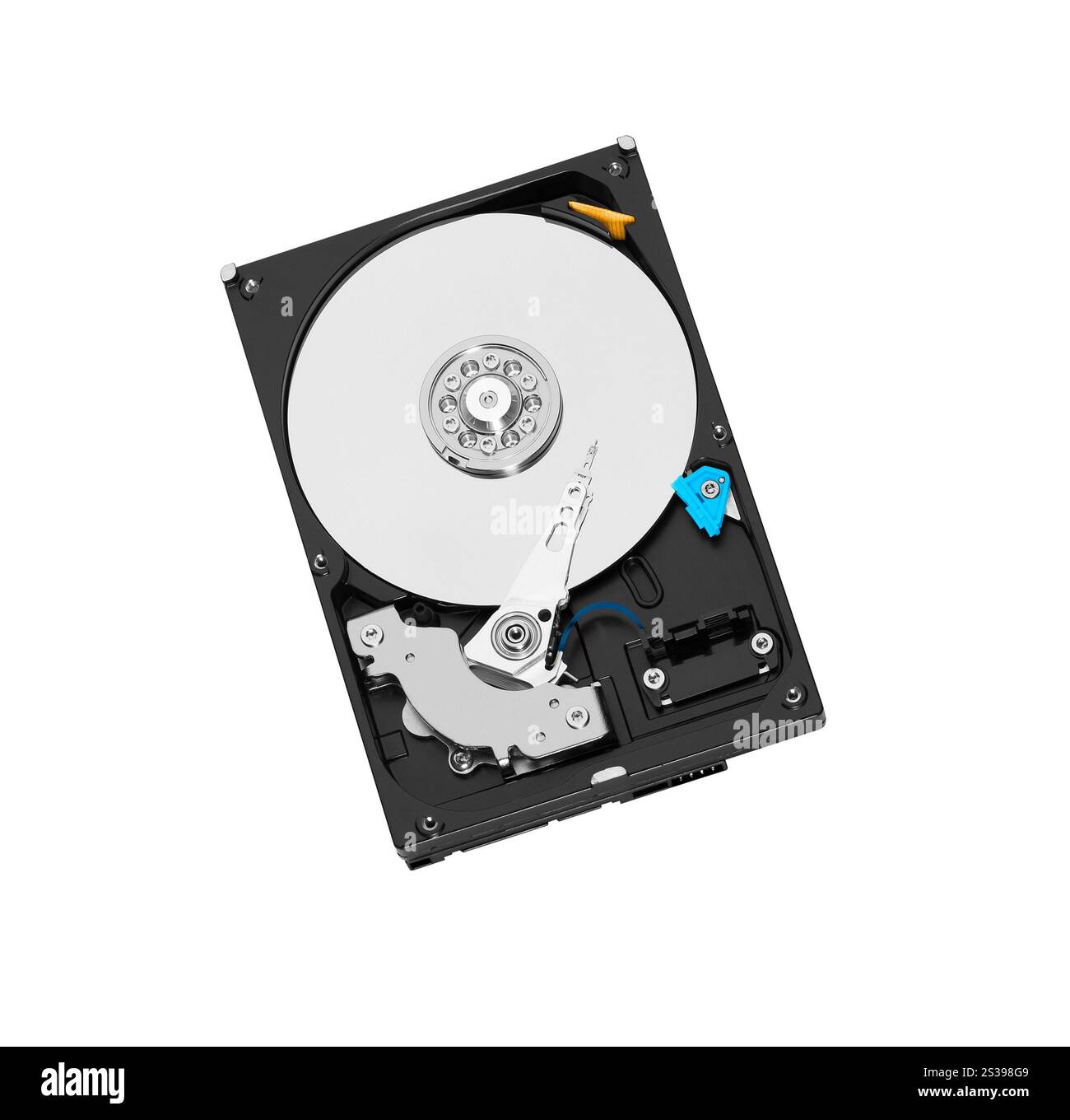 Hard disk drive HDD isolated on white background. Hard disk drive HDD ...