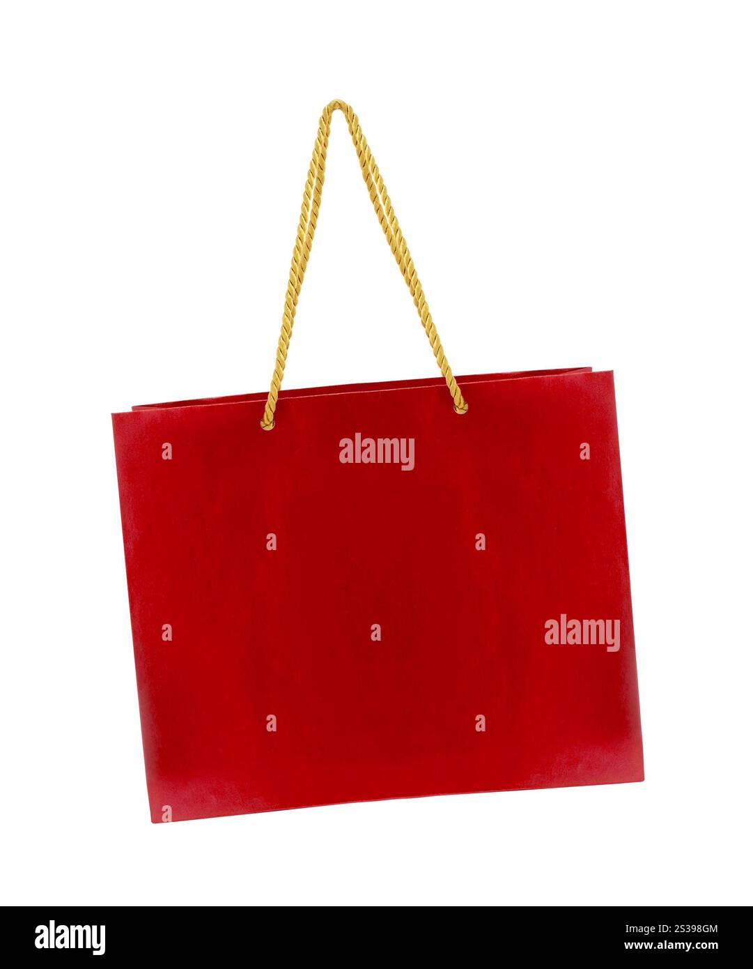 Red shopping bag isolated on white background Stock Photo - Alamy