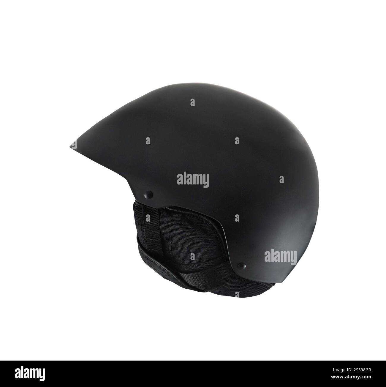 Black open face motorcycle helmet isolated on white background. Black ...