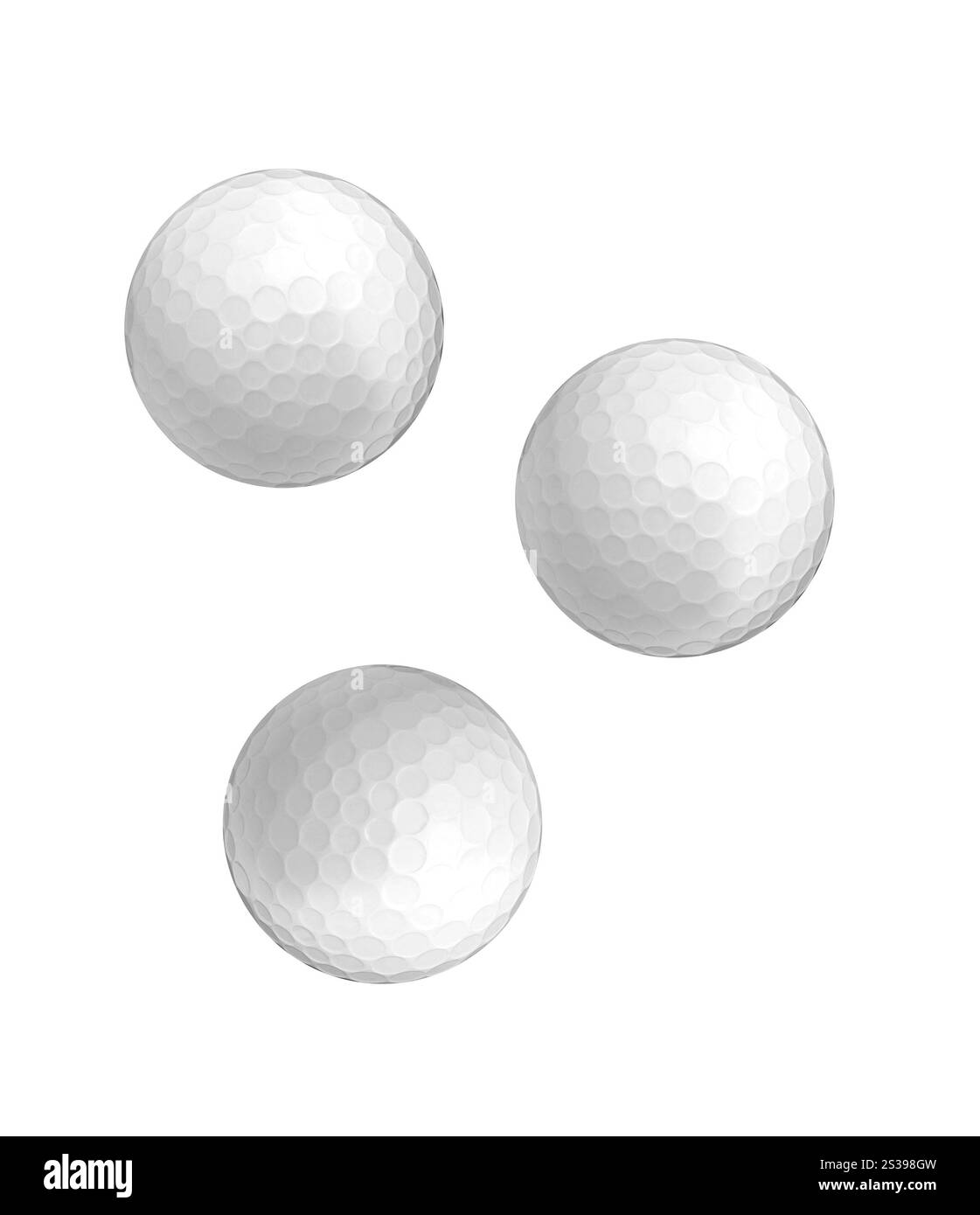 Golf balls isolated on white background. Golf balls Stock Photo - Alamy