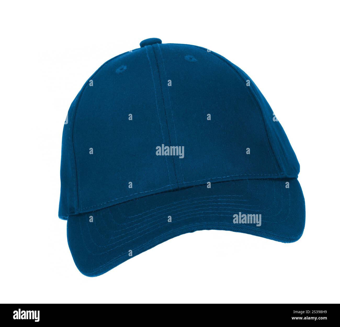 Blue Baseball Hat isolated on white background. Blue Baseball Hat Stock ...