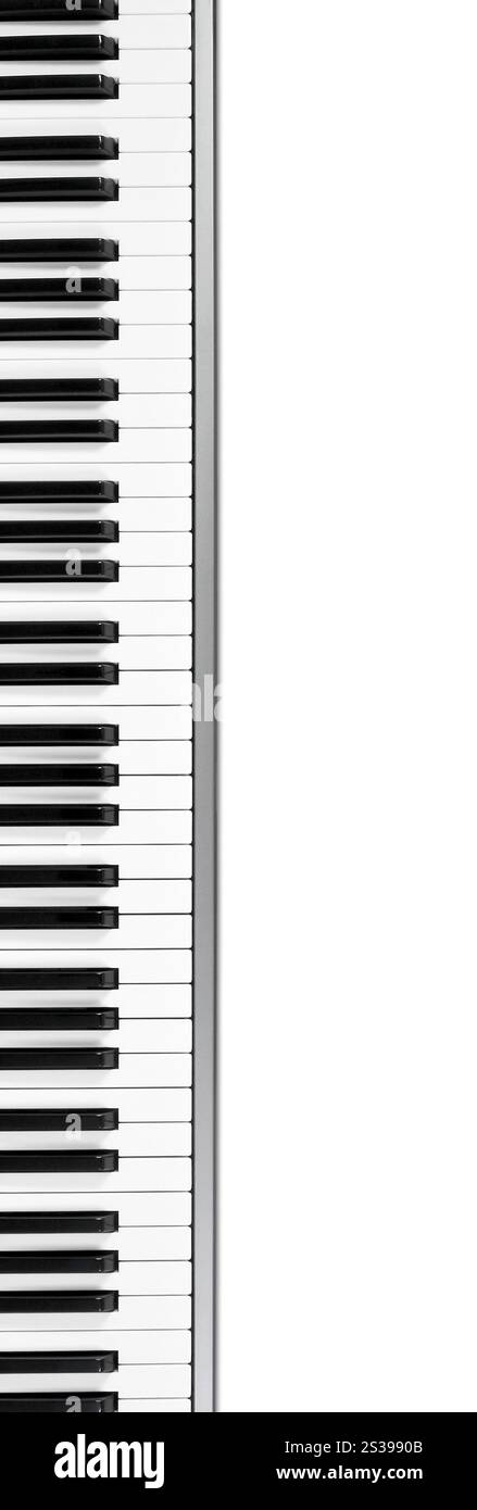 piano keyboard isolated on white background. piano keyboard Stock Photo ...