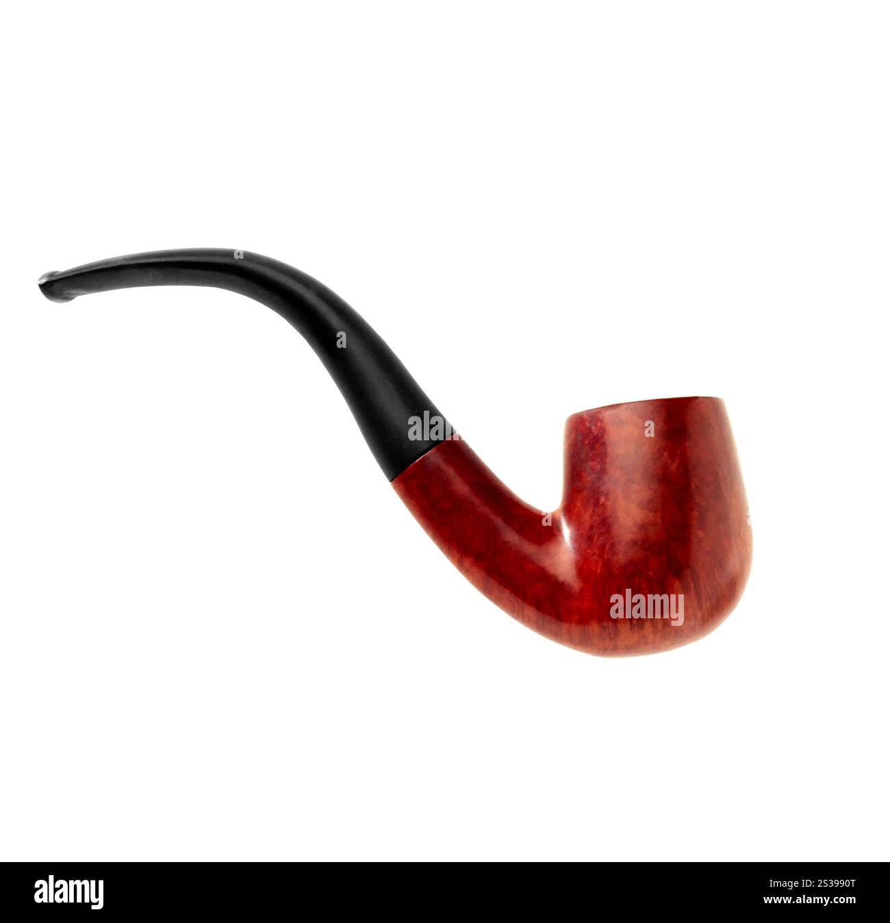 brown tobacco pipe color image isolated. brown tobacco pipe Stock Photo ...