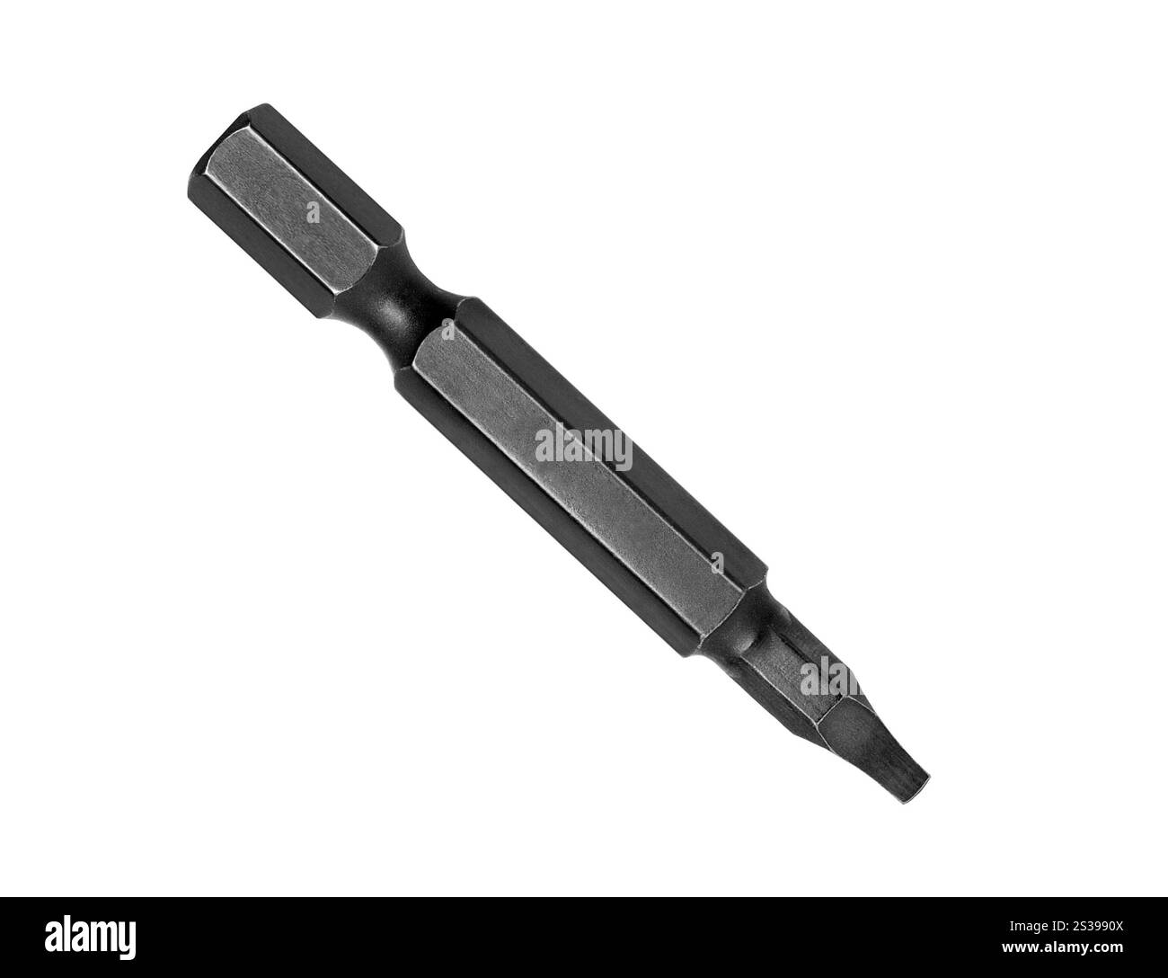 Black screw-driver isolated on white background. Black screw-driver ...