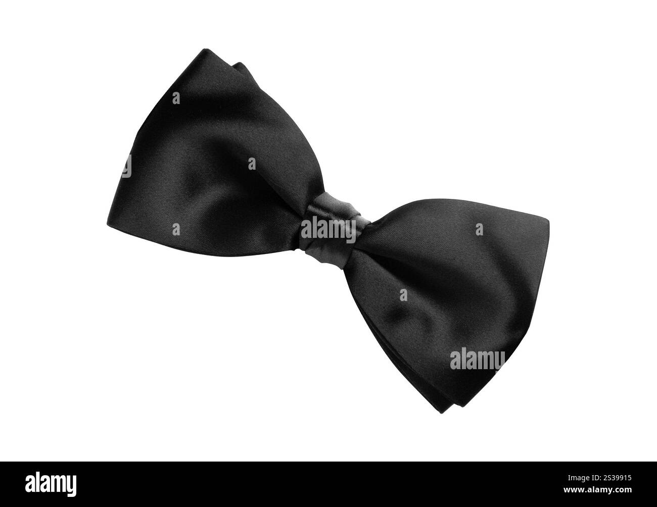 Mens black necktie isolated on white background. Mens black necktie ...