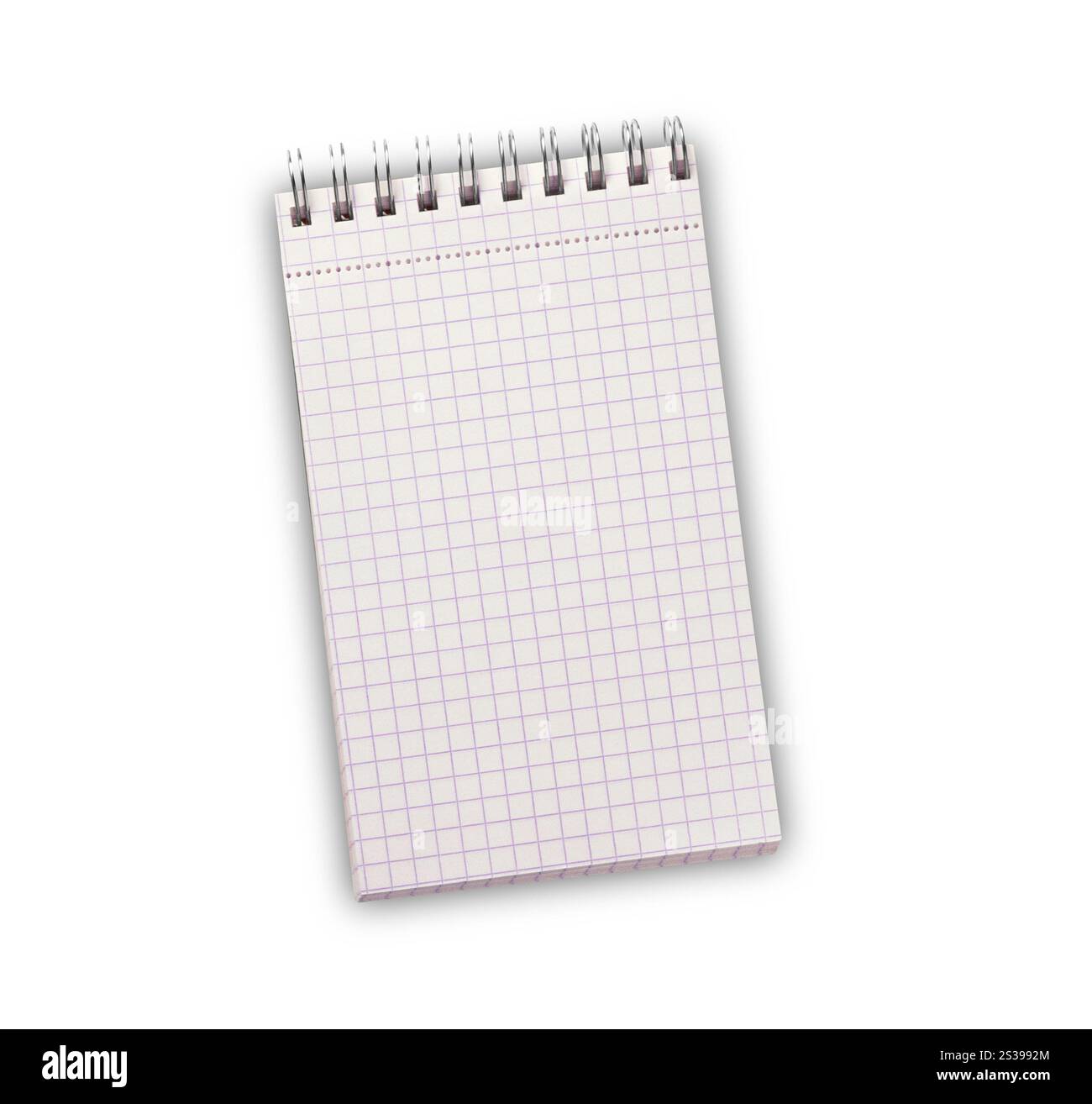 Spiral bound note pad isolated on white background. Spiral bound note ...