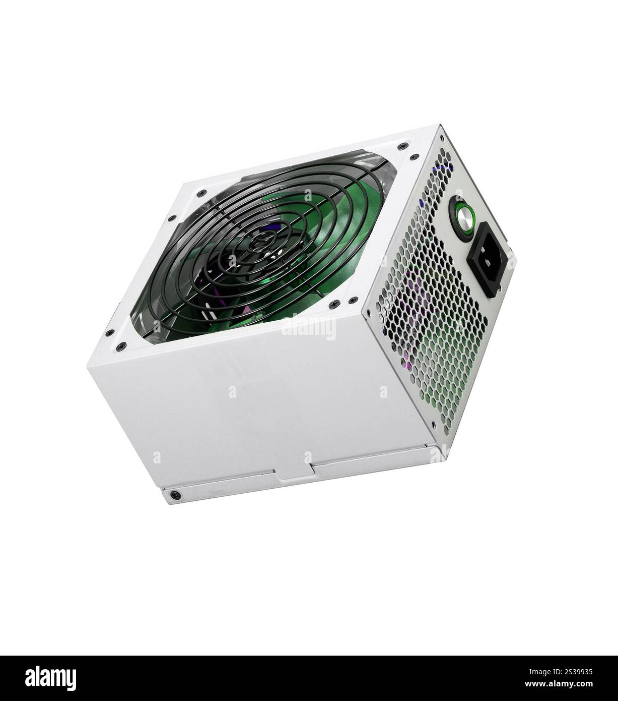 The power supply unit isolated on white background Stock Photo - Alamy