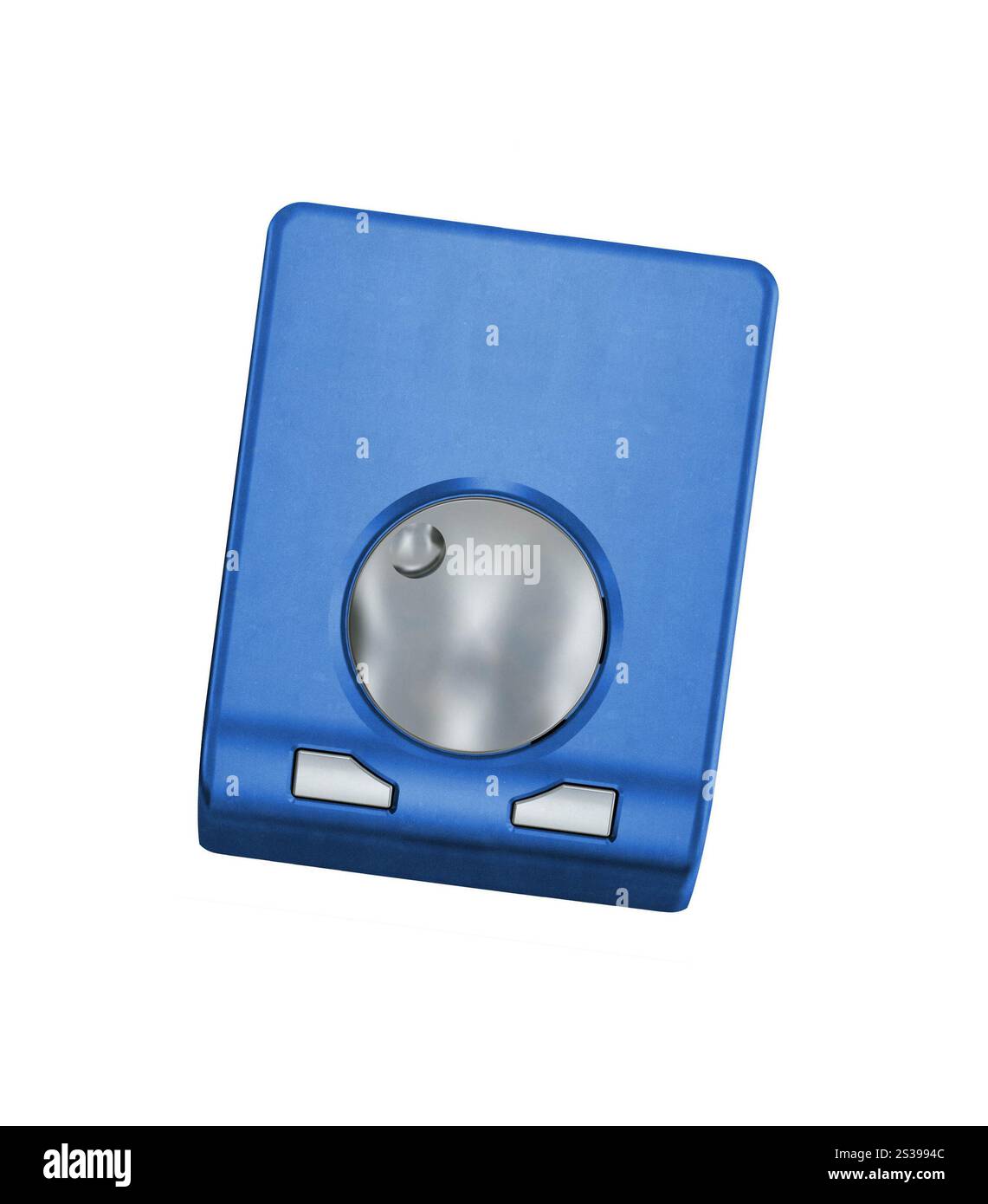 blue remote controle isolated on white background. blue remote controle ...