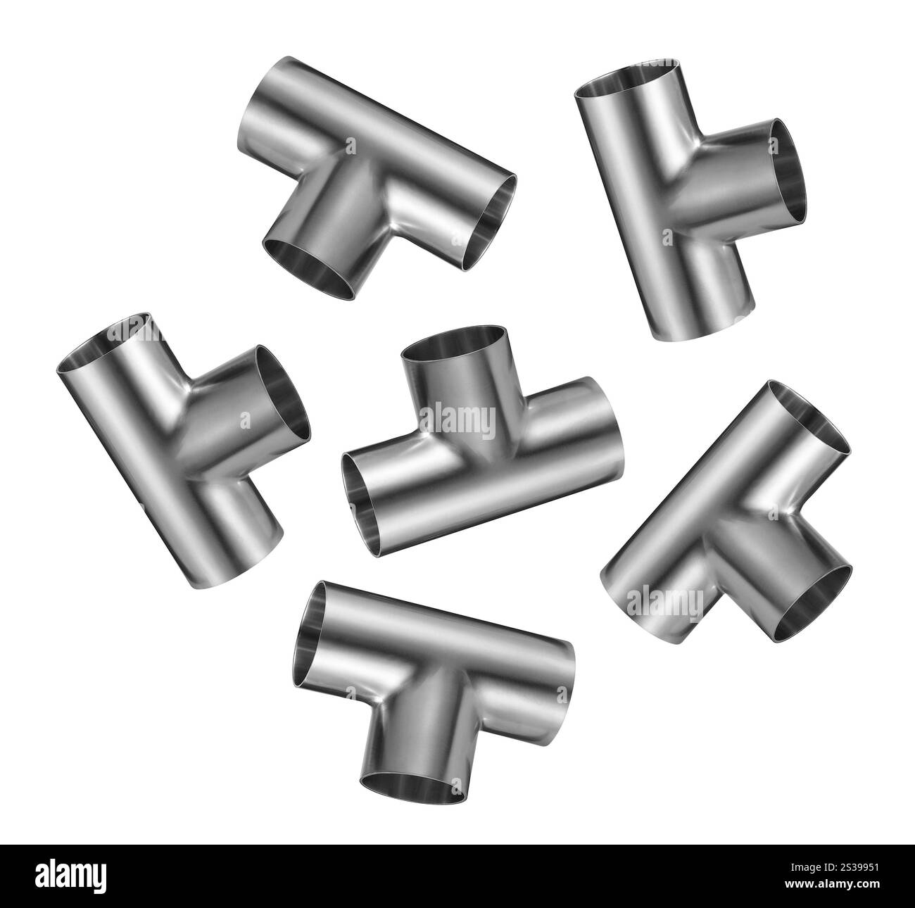 metal chrome pipe isolated on white background. metal chrome pipe Stock ...