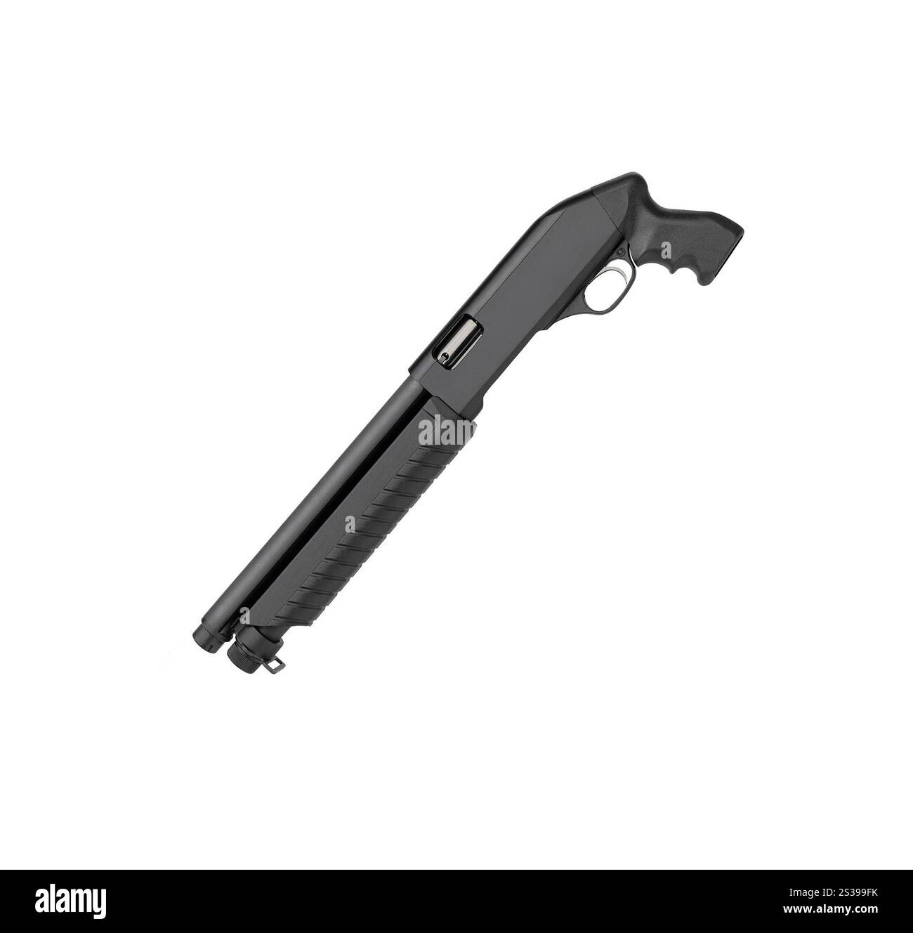 Black shotgun isolated on white background. Black shotgun isolated ...