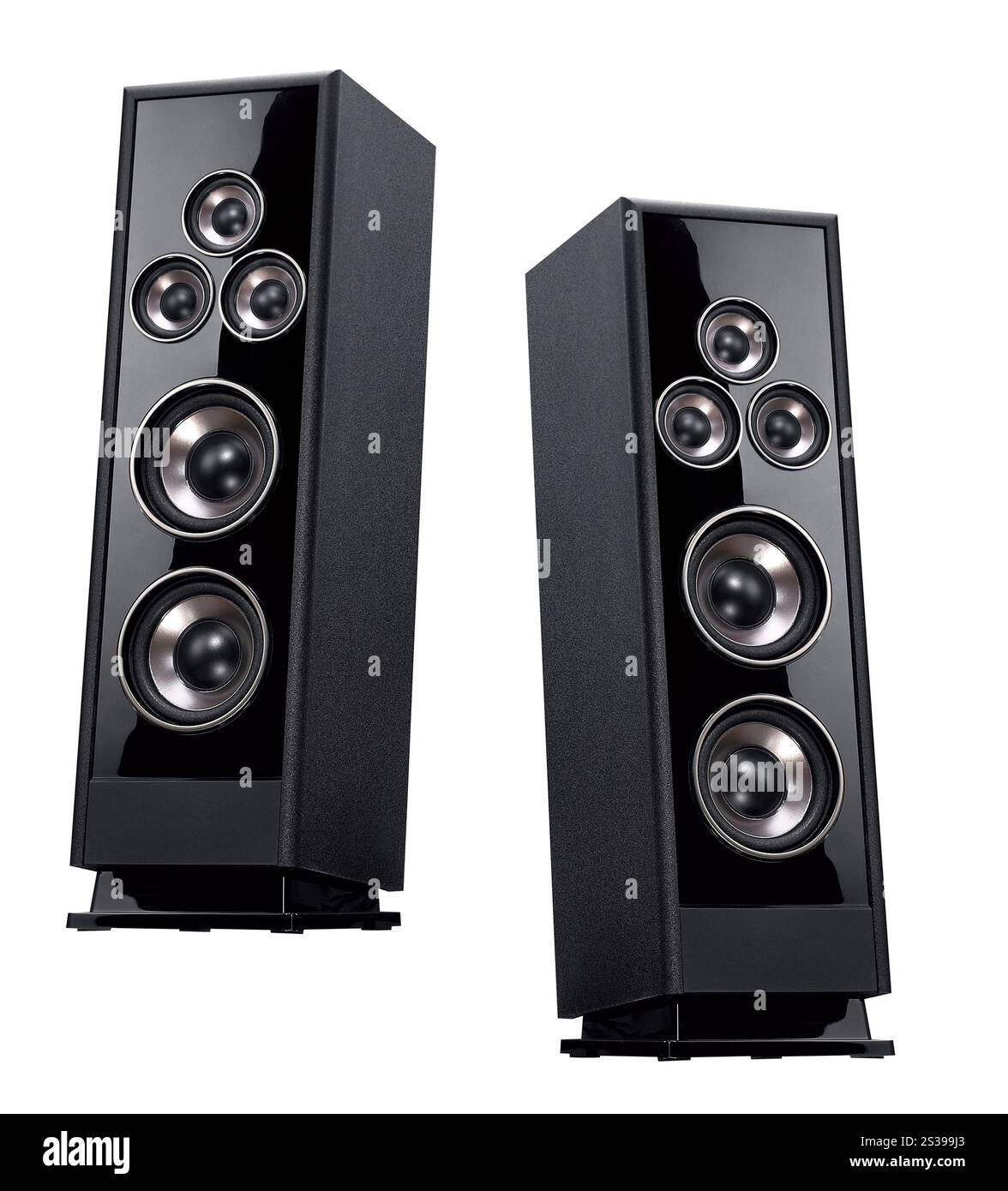 Acoustic system isolated on white background. Acoustic system isolated ...