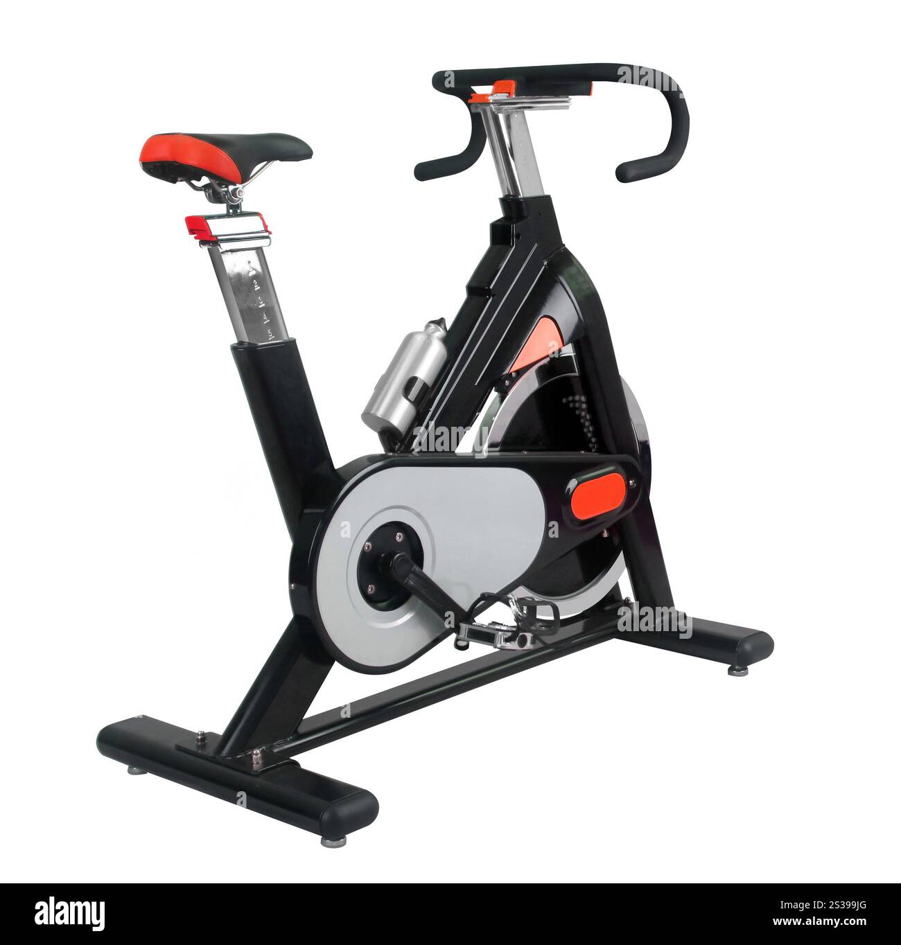 Exercise bike isolated on white. Exercise bike Stock Photo - Alamy