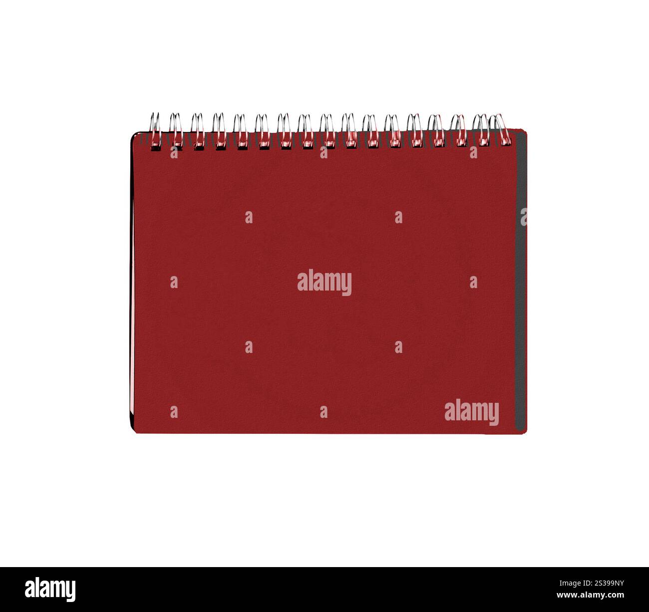 Spiral binder. Note pad isolated on white background. Spiral binder ...