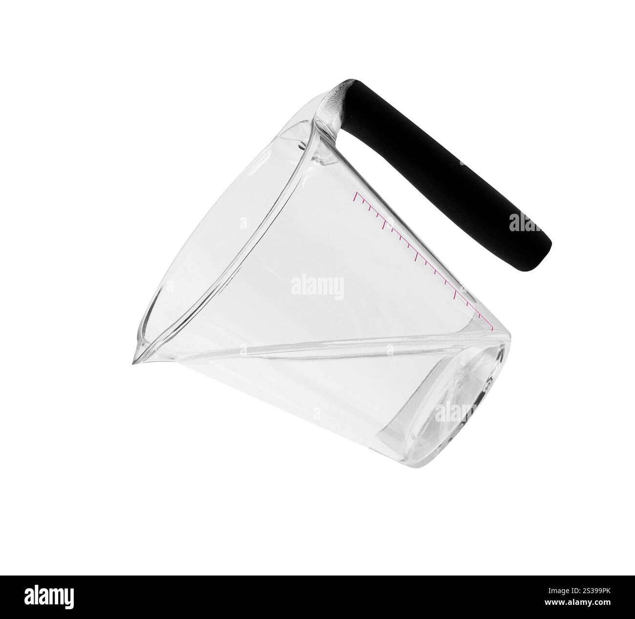 Measuring glass isolated on white background Stock Photo - Alamy