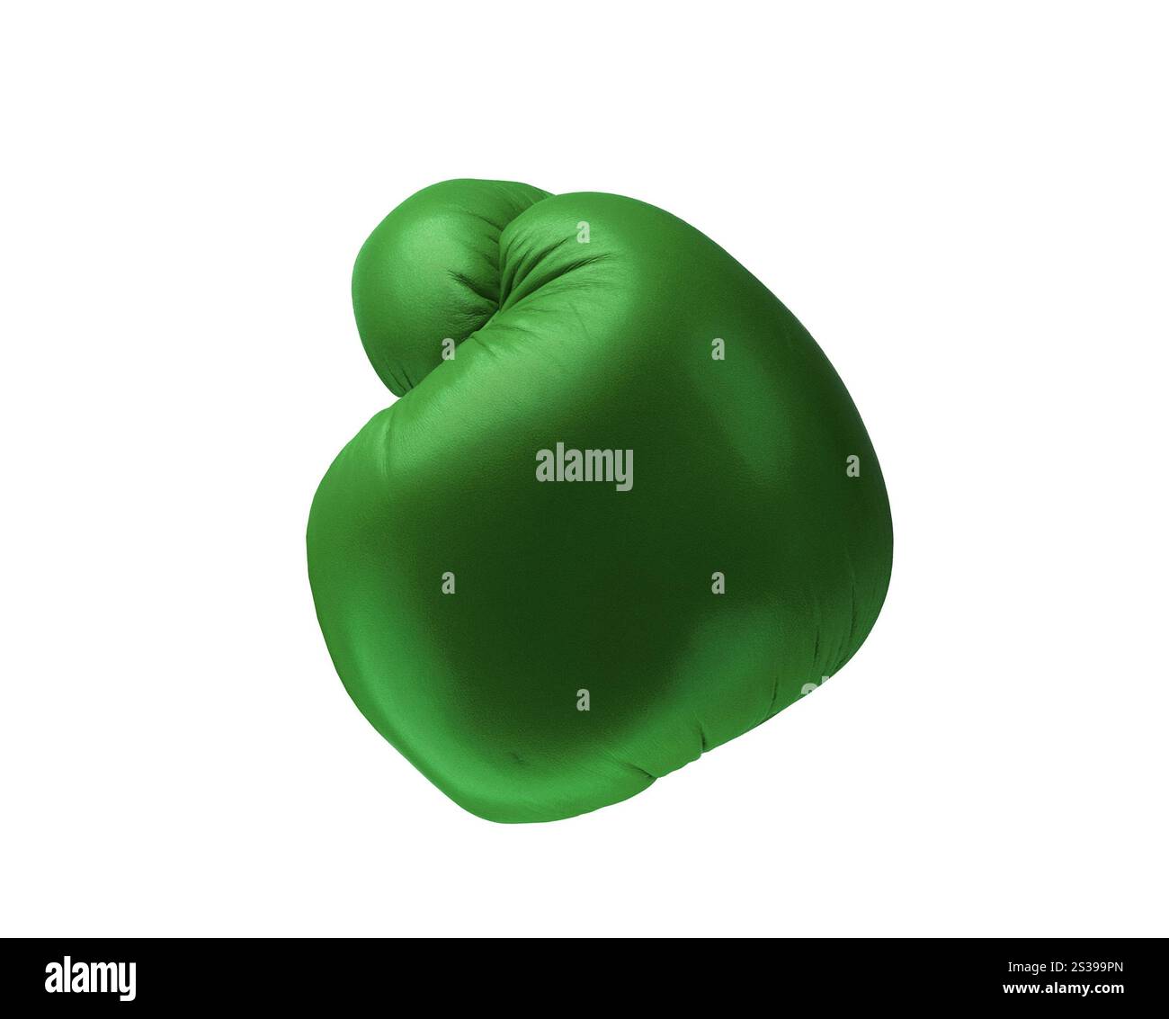 Green boxing glove isolated on white background. Green boxing glove ...