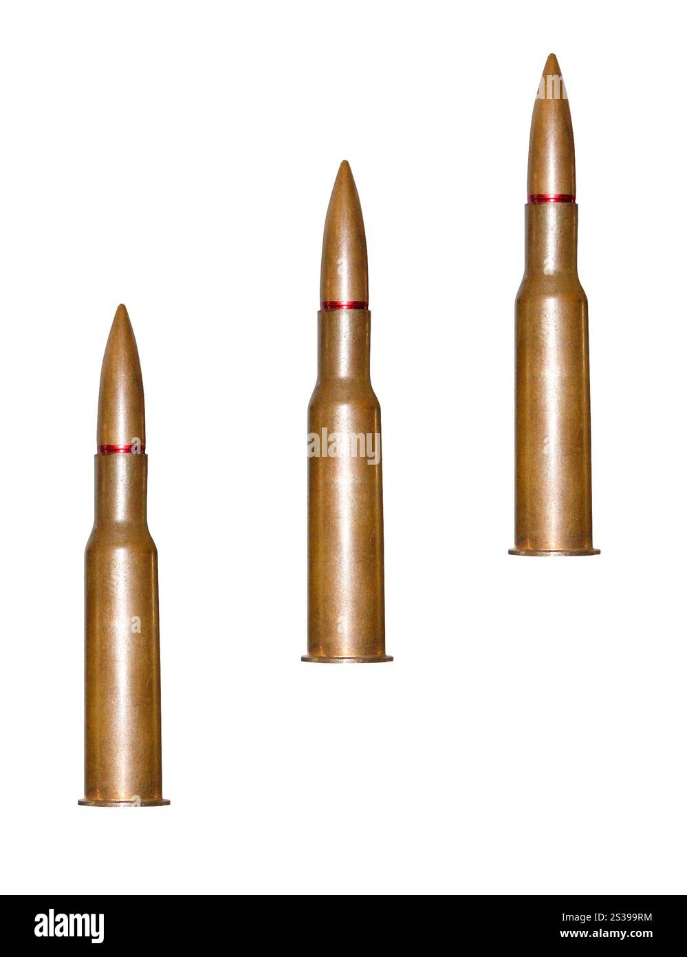 rifle bullet on white background. rifle bullet Stock Photo - Alamy