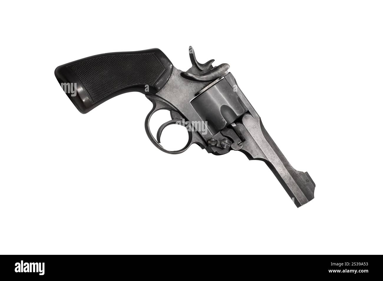 vintage gun isolated on white background. vintage gun Stock Photo - Alamy