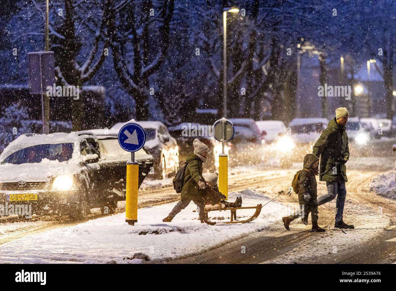 HEERLEN - Snowfall in Limburg. Code yellow was in effect in Limburg ...