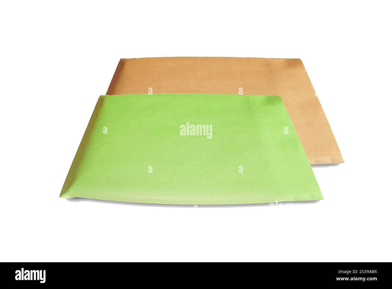 Parcel envelopes isolated on white background. Parcel envelopes ...