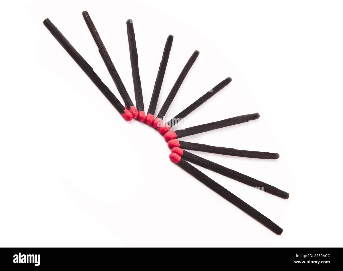 black matches isolated on white background. black matches Stock Photo ...