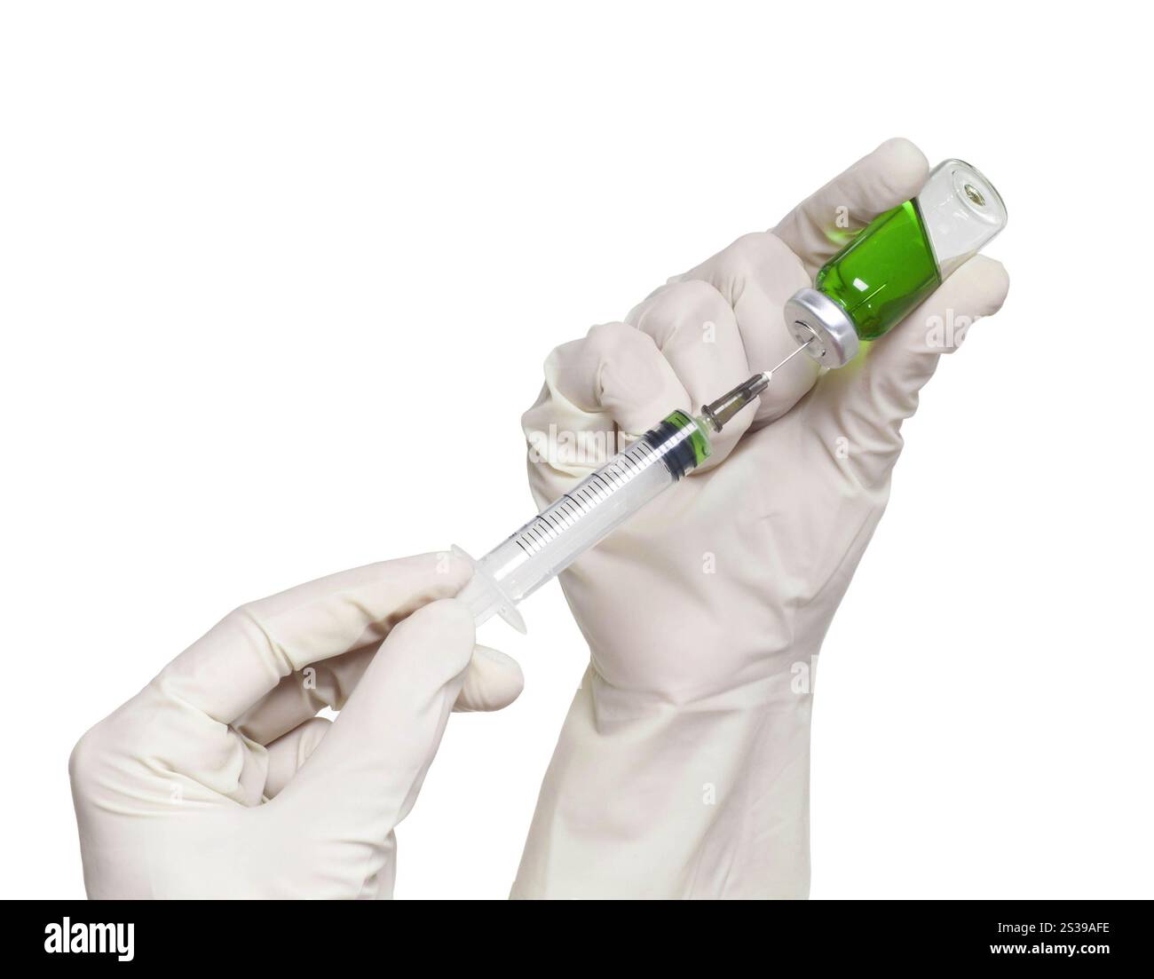 Hand holding syringe isolated on white background. Hand holding syringe ...